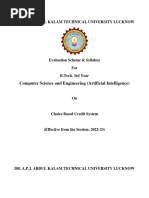 B.Tech. CSE (Artificial Intelligence) Syllabus 3rd Year 2024-25 | PDF | Data Warehouse ...