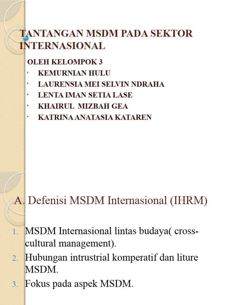 Kel. 3 MSDM | PDF
