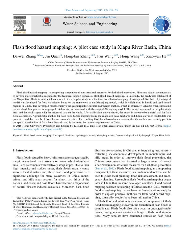Flash Flood Hazard Mapping | PDF | Flood | Drainage Basin