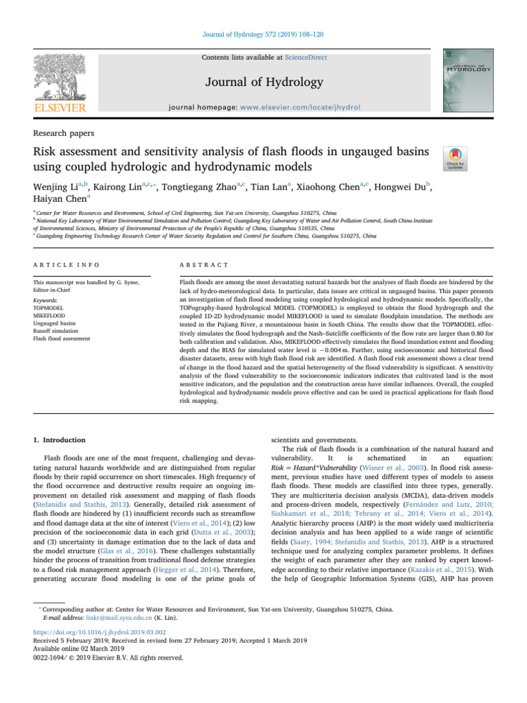 Flood Studies in Ungauged Catchment | PDF