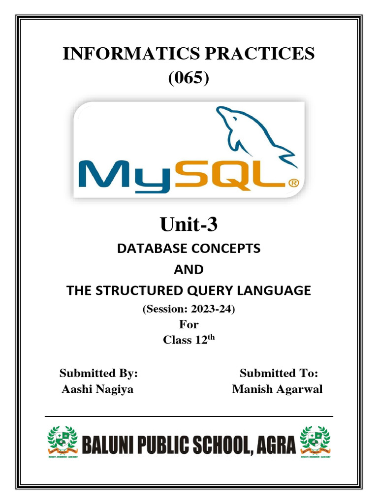SQL Functions Guide for Class 12 | PDF | Sql | Table (Database)