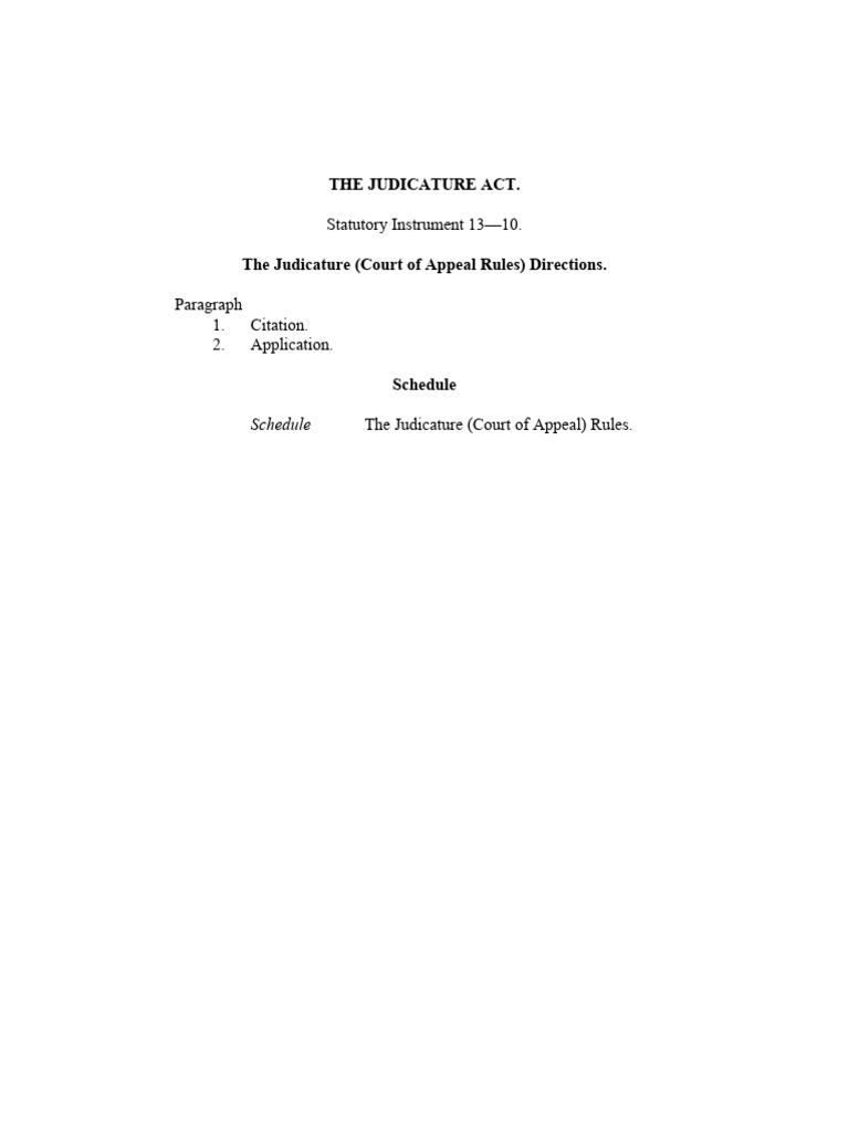 Coa Rules | PDF | Judgment (Law) | Appeal
