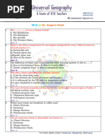ICSE 10 Geography MCQs With Answers | PDF