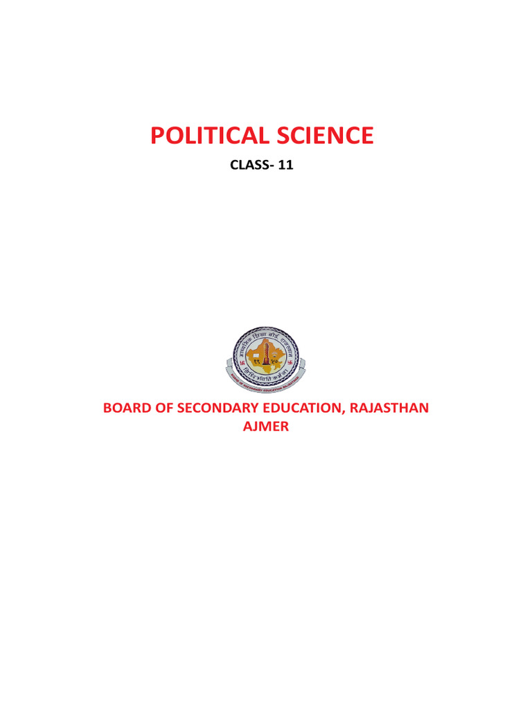 Class XI Political Science Syllabus | PDF | Indian Independence ...