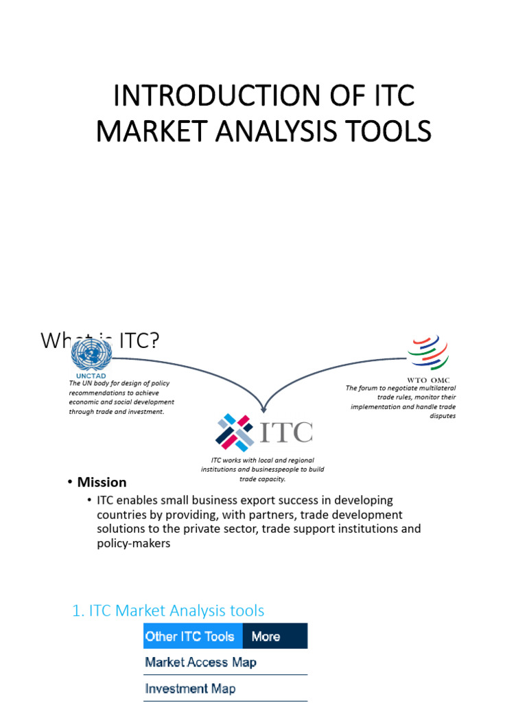 Chapter 2 ITC tools | PDF | Non Tariff Barriers To Trade | Tariff