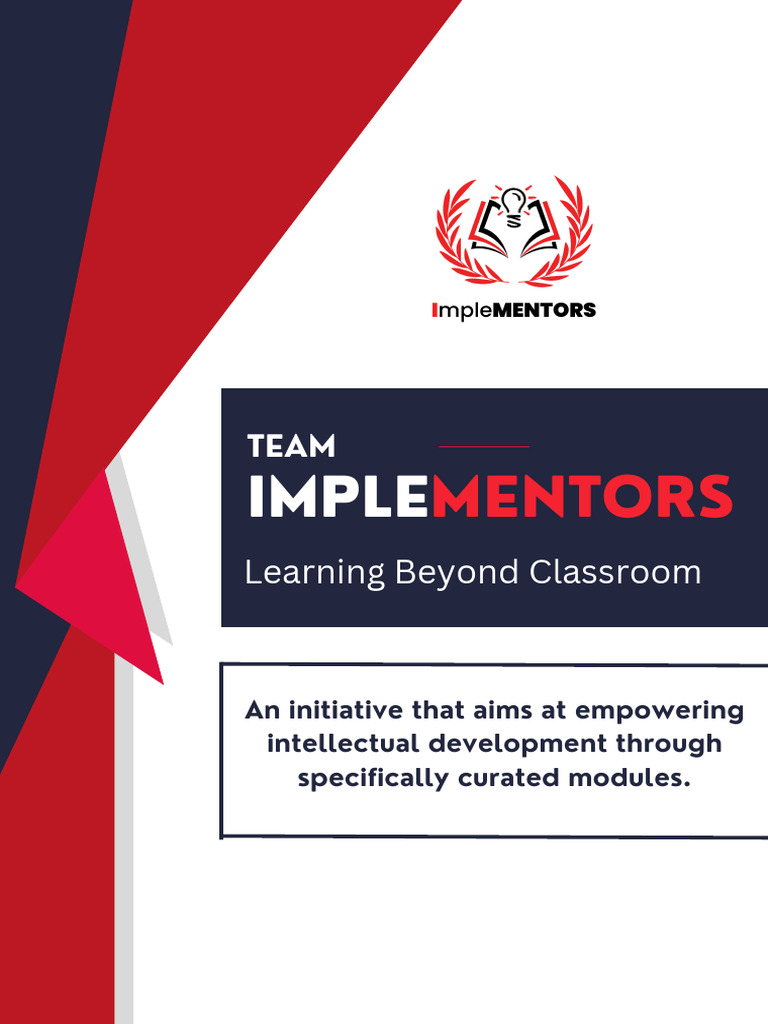 ImpleMentors Brochure | PDF | Teachers | Mentorship