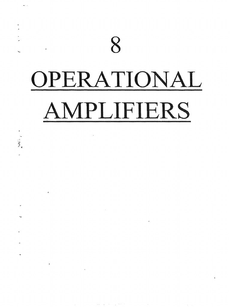 Operational Amp | PDF
