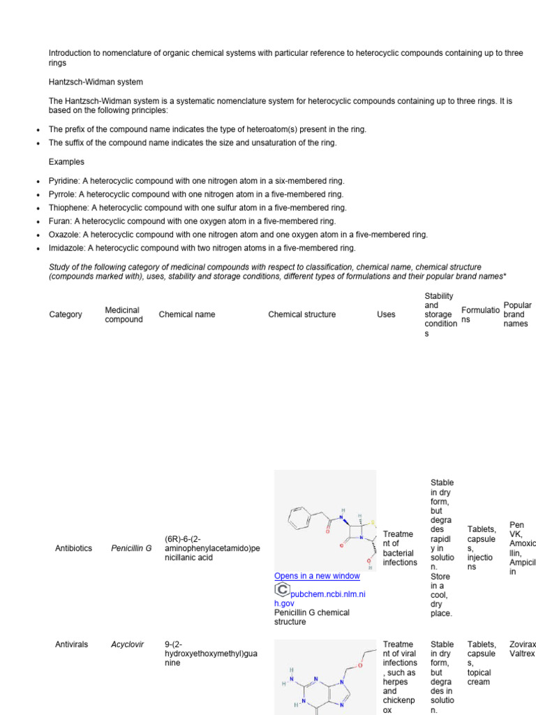 Introduction To Nomenclature of Organic Chemical Systems With ...