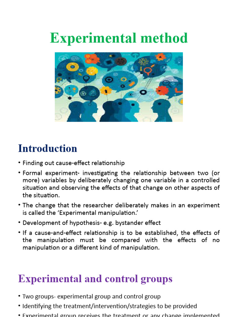 Experimental Method | PDF | Experiment | Cognition