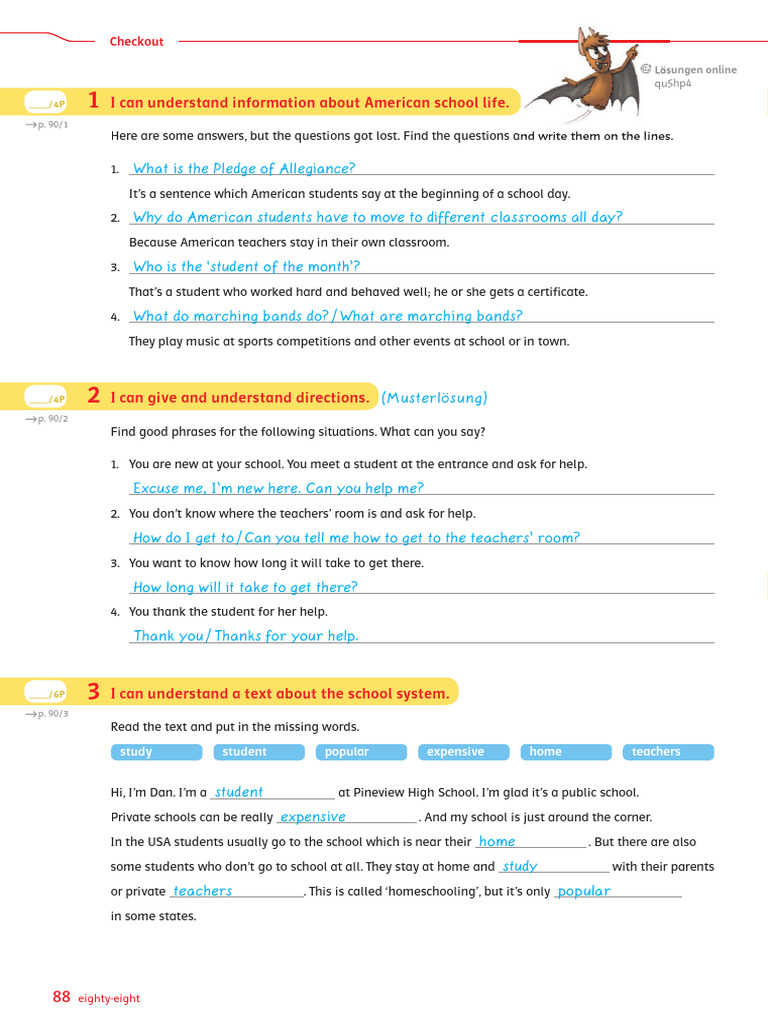 RL3BY WB Checkpoint Loesungen U5.25497 | PDF | Language Arts & Discipline
