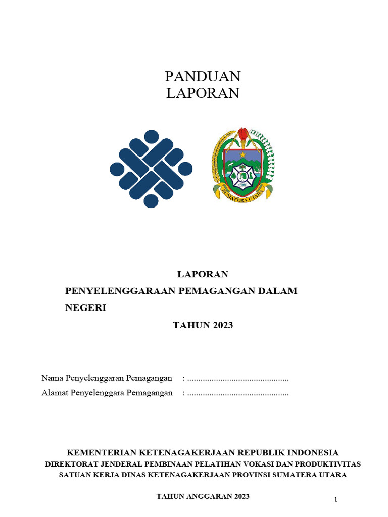 Panduan Penulisan Laporan PDN 2023 | PDF