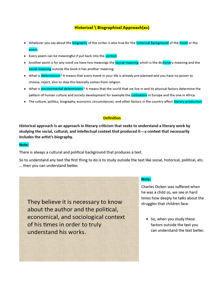 Understanding Historical Biographical Criticism | PDF | Social Science ...