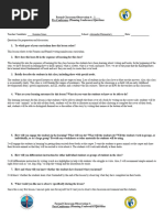 T-TESS Blank Pre-Conference Questions | PDF