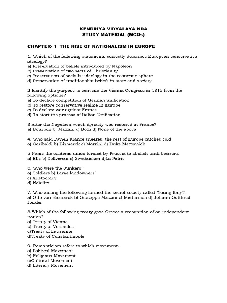 The Rise of Nationalism in Europe | PDF | Italy | Lebanon