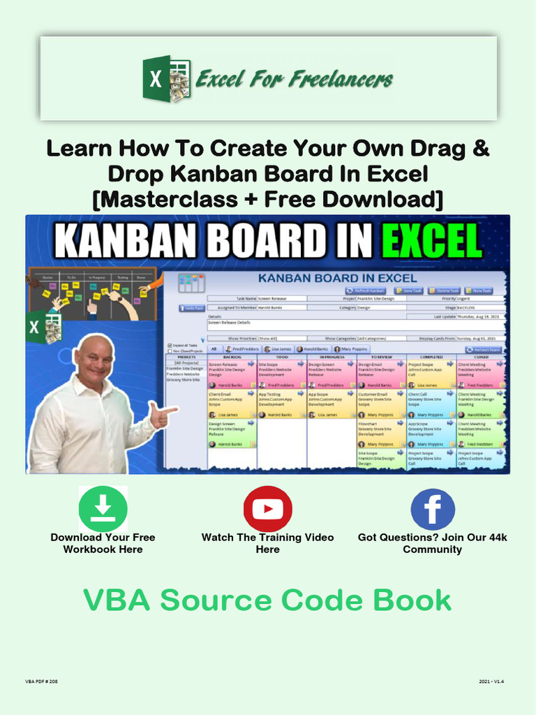 Kanban In Excel V1 0 Pdf Microsoft Excel Application Software