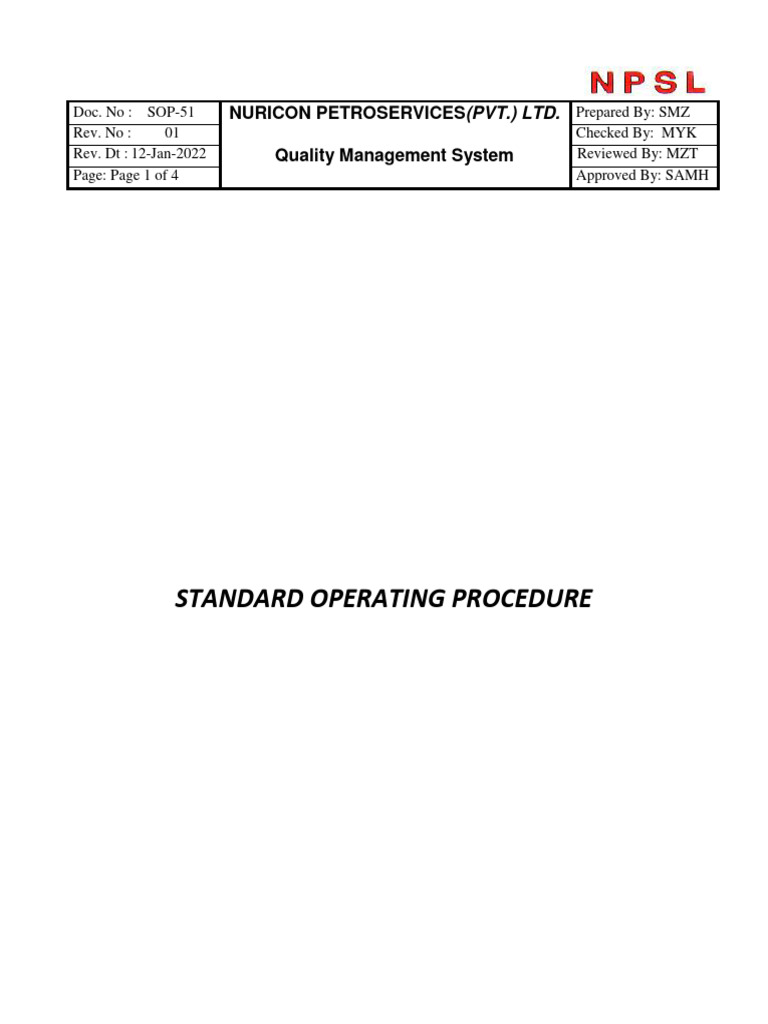 Quality Management SOP for ISO 9001:2015 | PDF | Business | Technology ...