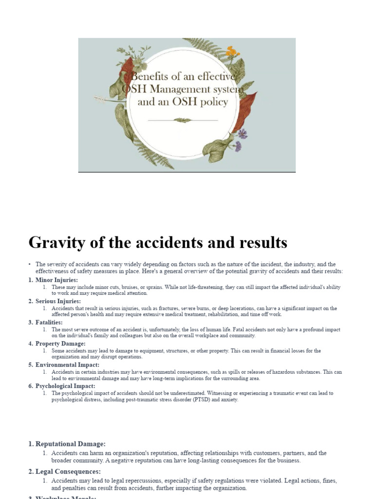 OHS Management System | PDF | Occupational Safety And Health | Risk