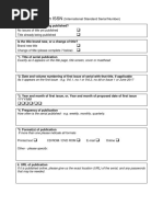 ISSN Request Guidelines India | PDF | International Standard Serial ...