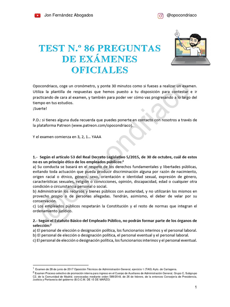 Test 86 | PDF | Justicia | Crimen y violencia