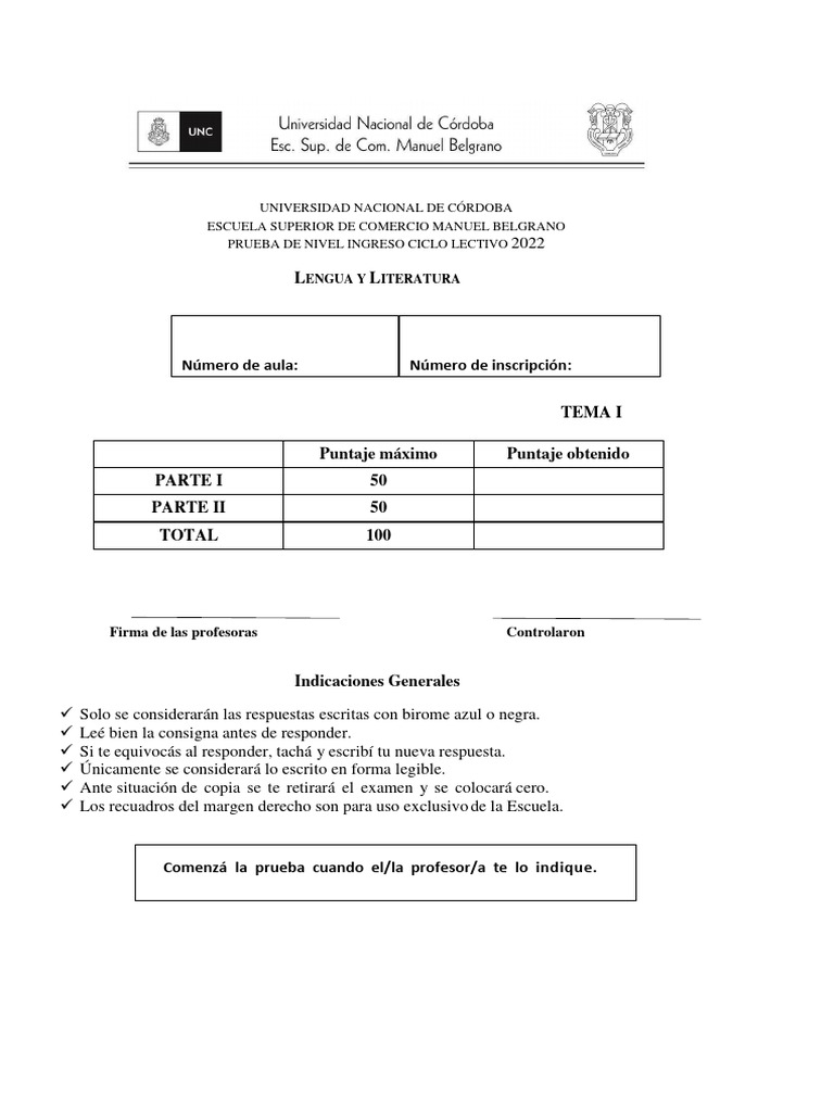 Ex LENGUA 2022 | PDF | Adjetivo | Lingüística
