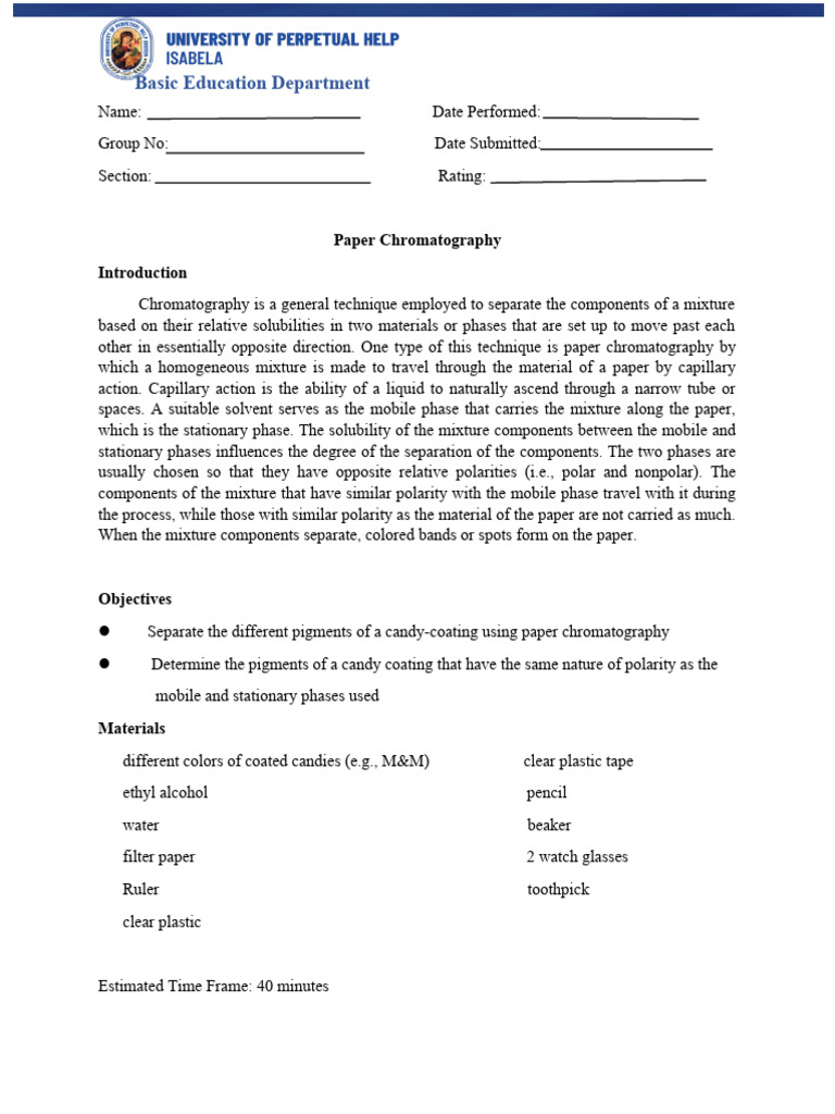 Chem Lab | Download Free PDF | Chromatography | Sodium Bicarbonate