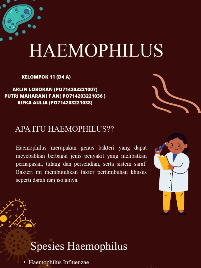 Haemophilus: Penyebab & Gejala | PDF