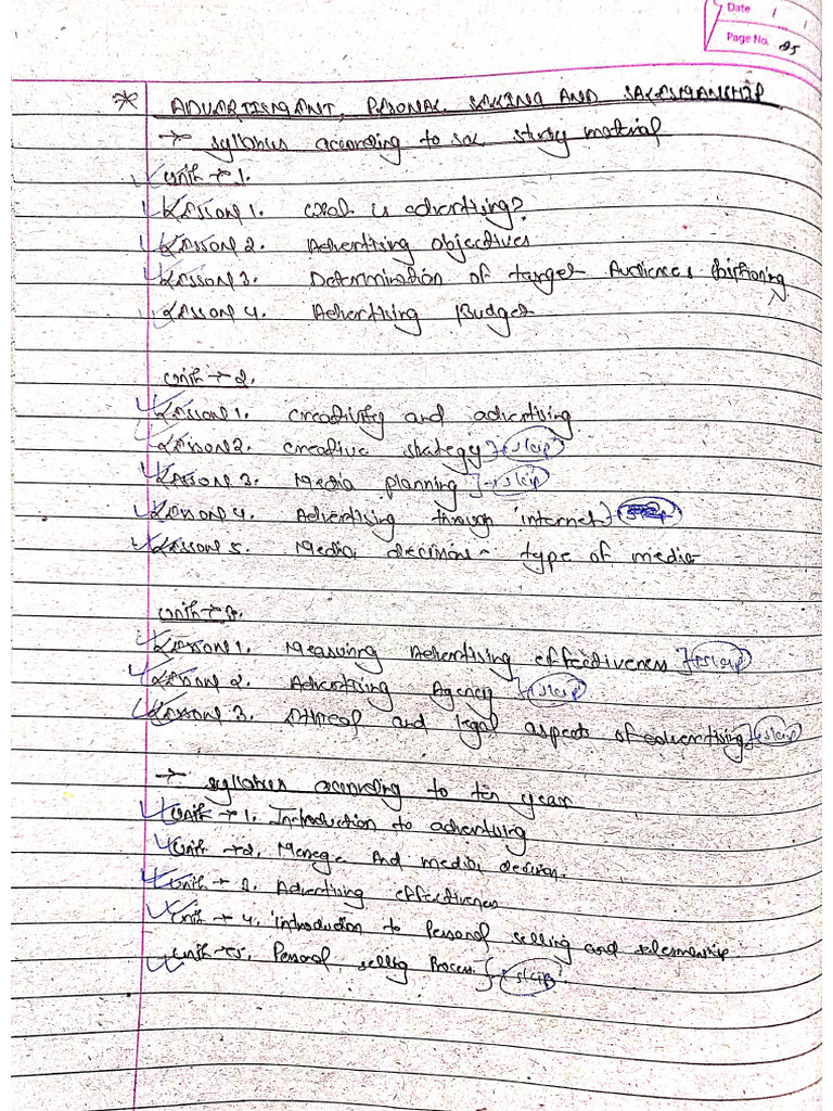 Advertisement,_personal_selling_&_salesmanship_Handwritten_notes | PDF