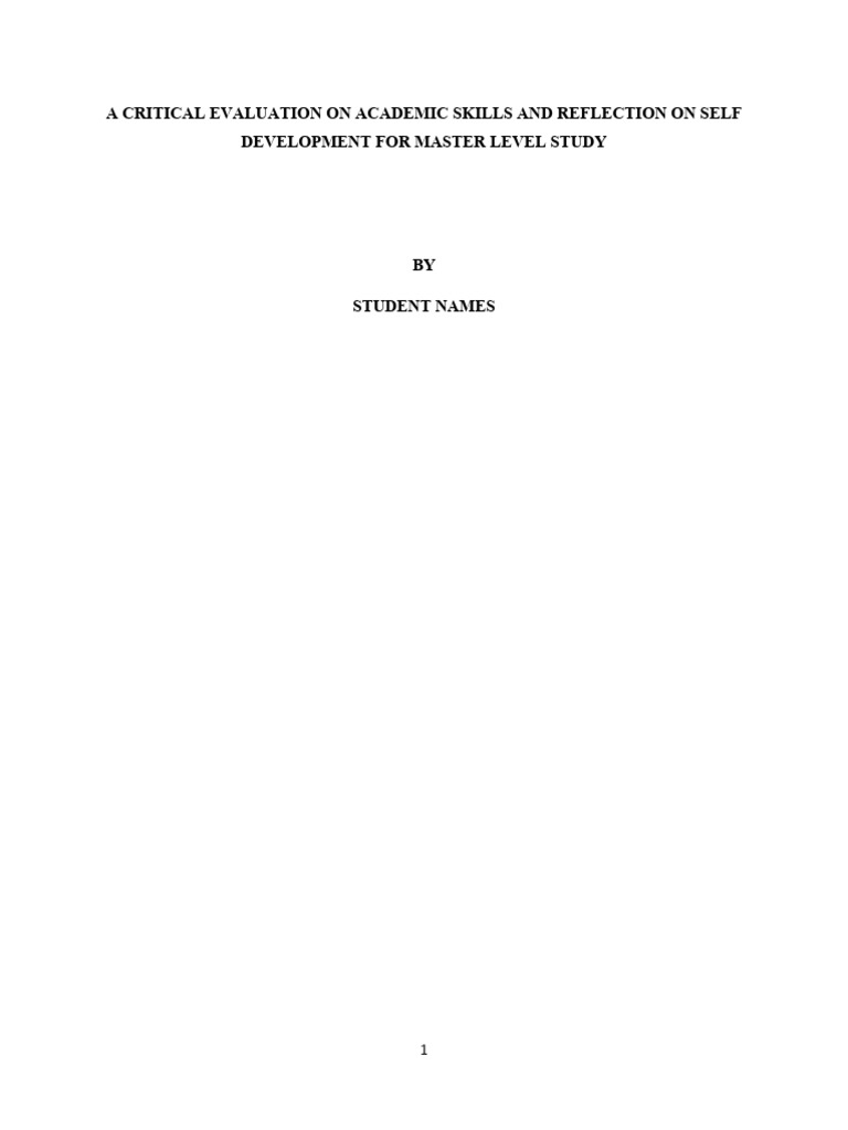 Reflective Portfolio Pdf