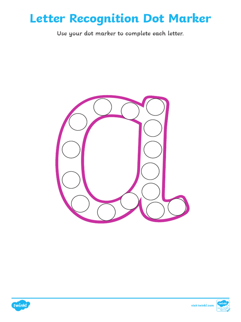 T L 9353 Letter Recognition Alphabet Dot Marker Activity - Ver - 1 ...