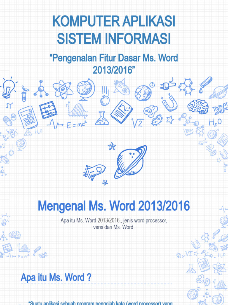 2 Pengenalan Fitur Dasar Ms. Word 2013-2016 | PDF | Komputer 2 Pengenalan Fitur Dasar Ms. Word 2013-2016 | PDF | Komputer