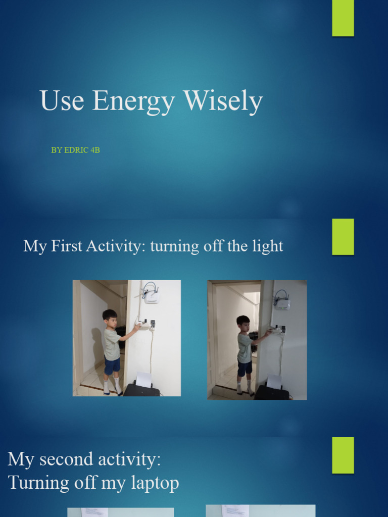 Edric Use Energy Wisely | PDF