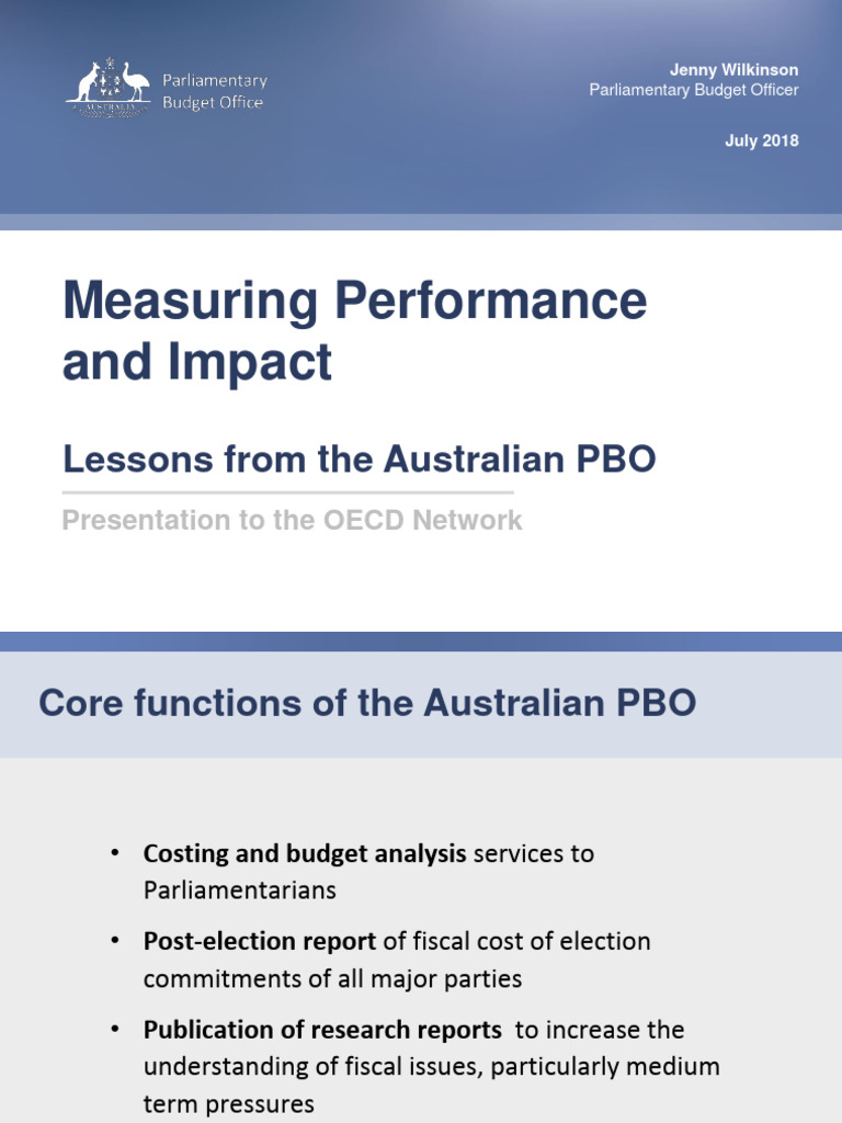 Session 8 - Presentation - Measuring Performance and Impact (Lessons ...