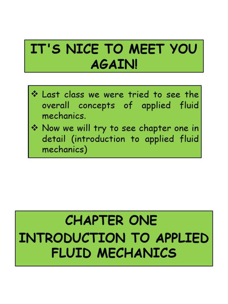 Applied Fluid Mechanics Chapter 1 | PDF | Fluid Mechanics | Shear Stress