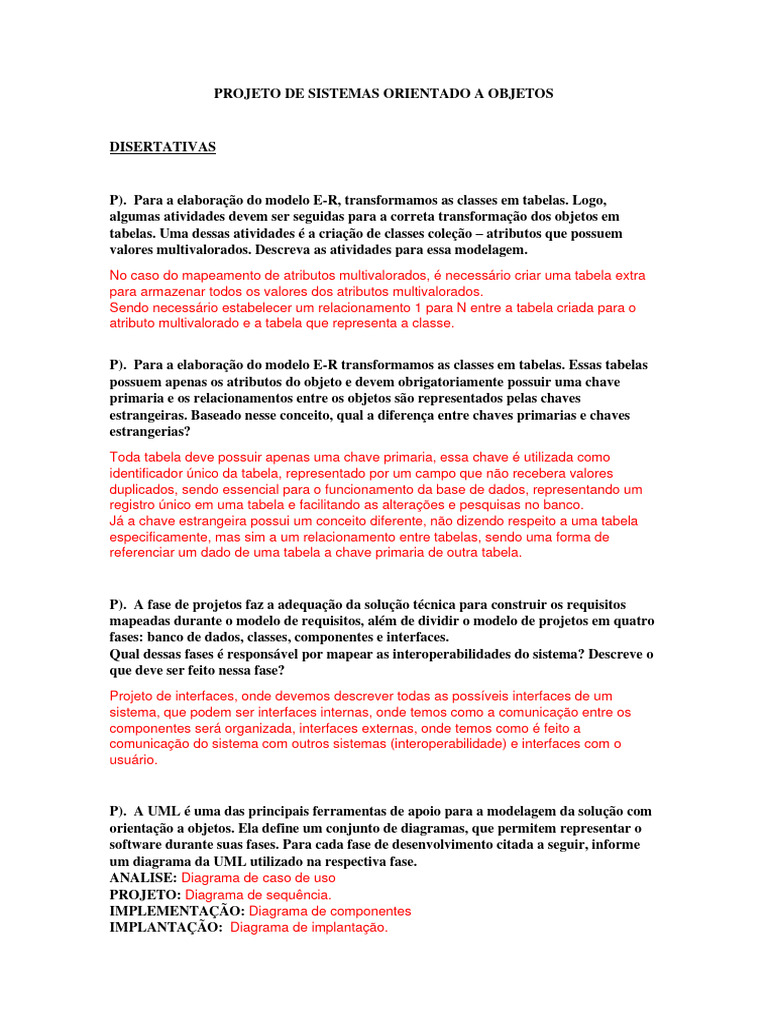 Compilado Projeto De Sistemas Orientado A Objetos V1 5 13 10 2022 Pdf