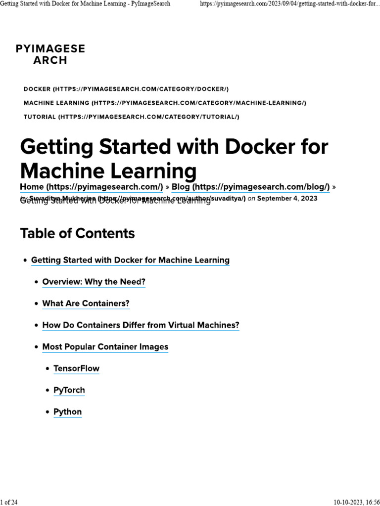Dockers 1 Pyimage | PDF