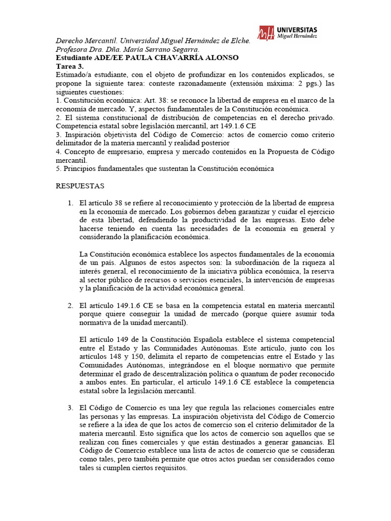 Fundamentos del Derecho Mercantil en España | PDF | Comercio | Business