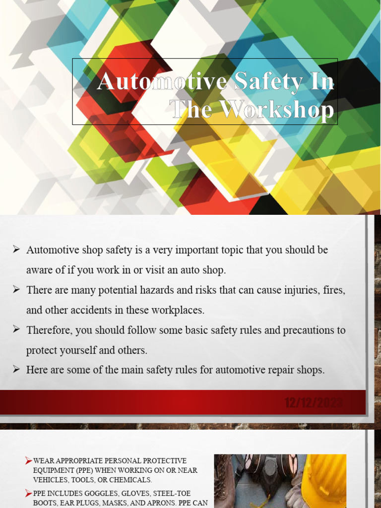 Essential Automotive Workshop Safety Tips | PDF | Technology & Engineering