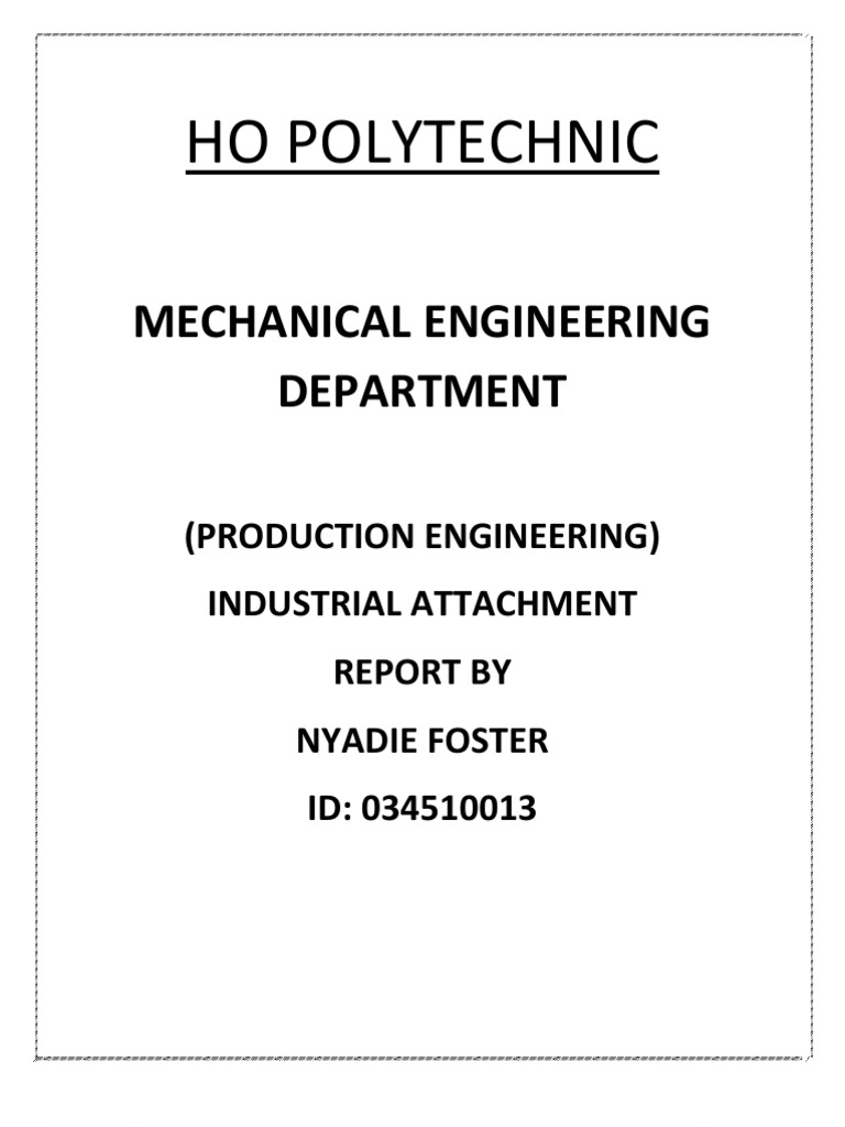 Attachment Report | PDF | Machines | Engineering