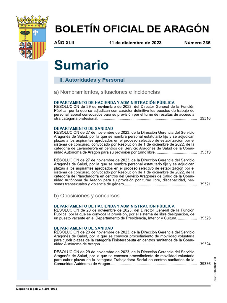 Boa 111223 | PDF | Educación primaria