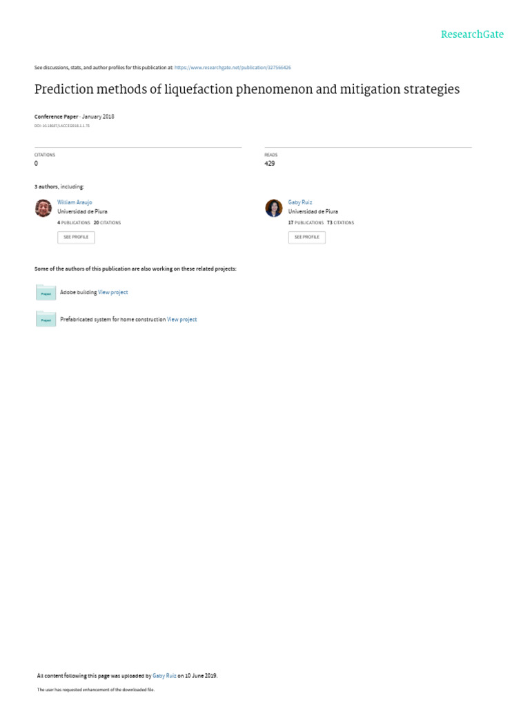 Araujo, Palinginis, Ruiz - 2018 - Prediction methods of liquefaction ...