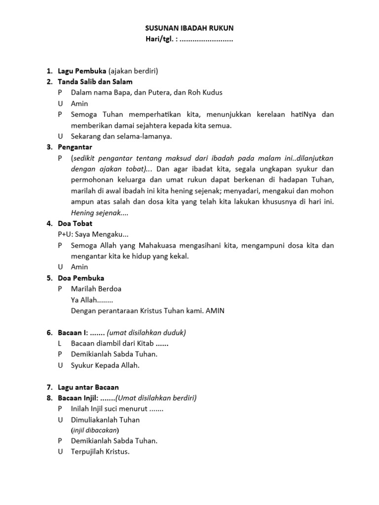 Tata Ibadah Sabda | PDF | Seni & Disiplin Bahasa | Agama & Spiritualitas