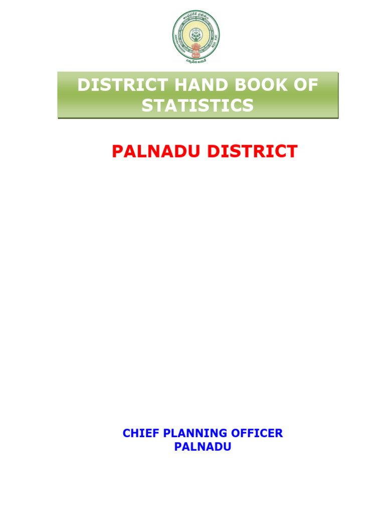 Palnadu Handbook | PDF | Literacy | Irrigation