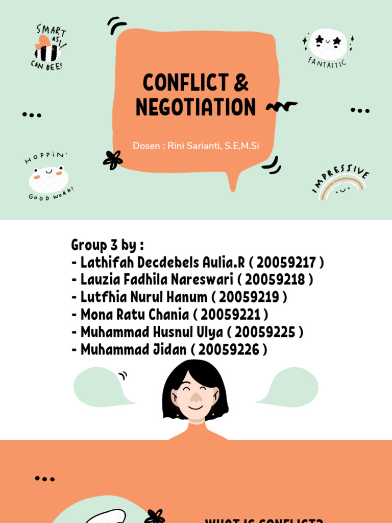 Kel 3 - Conflict & Negotiation | PDF | Negotiation | Behavioural Sciences