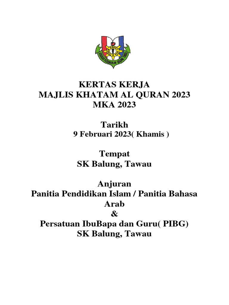Kertas Kerja MKA | PDF