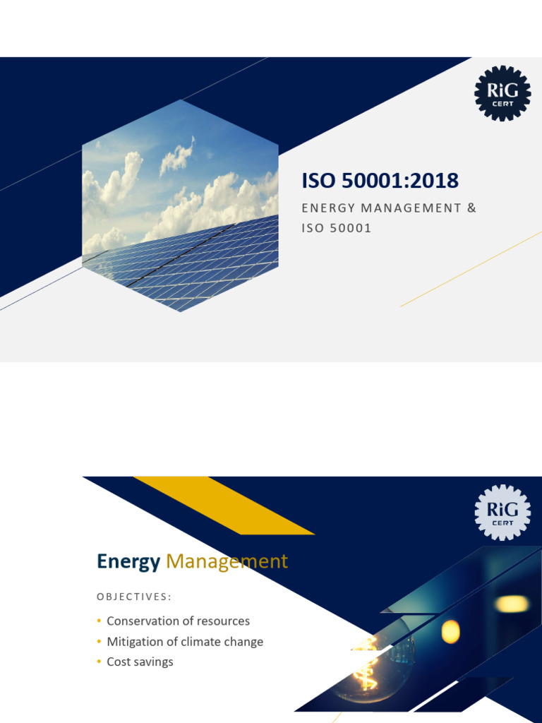 Presentation ISO 50001 2018 | PDF
