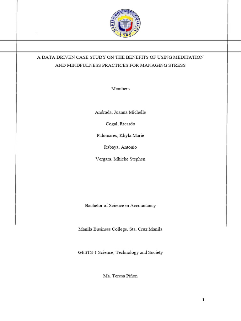 Sts Case Study | PDF | Mindfulness | Meditation