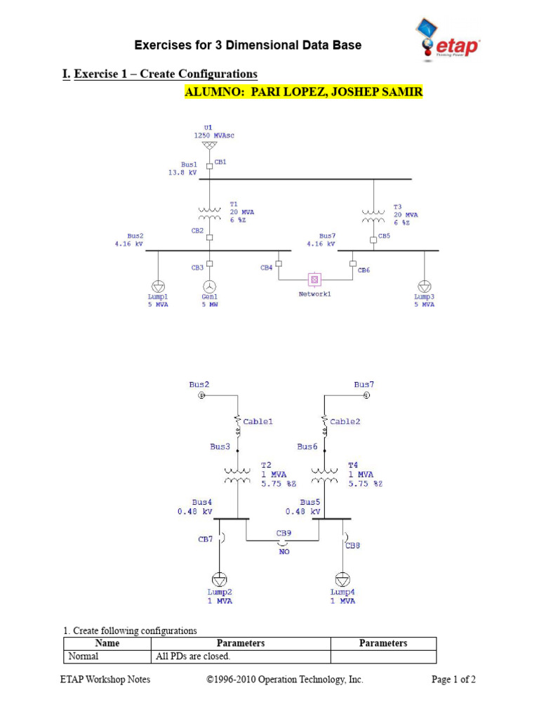LAb 08 Etap Flujo de Potencia | PDF