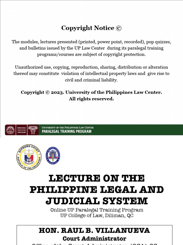 Philippine Judicial System | PDF | Political Law | Legal Procedure