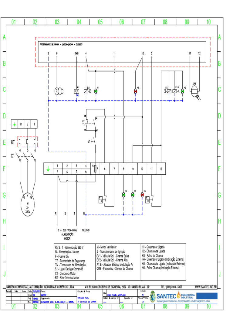DIAGRAMA ELÉTRICO S-DB-D-600-800-1250 - 2 - Com Painel Acoplado | PDF ...