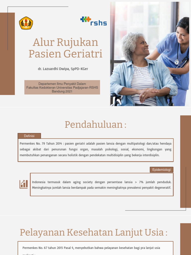 Alur Rujukan Pasien Geriatri - Dr. Lazuardhi Dwipa, SP - PD | PDF